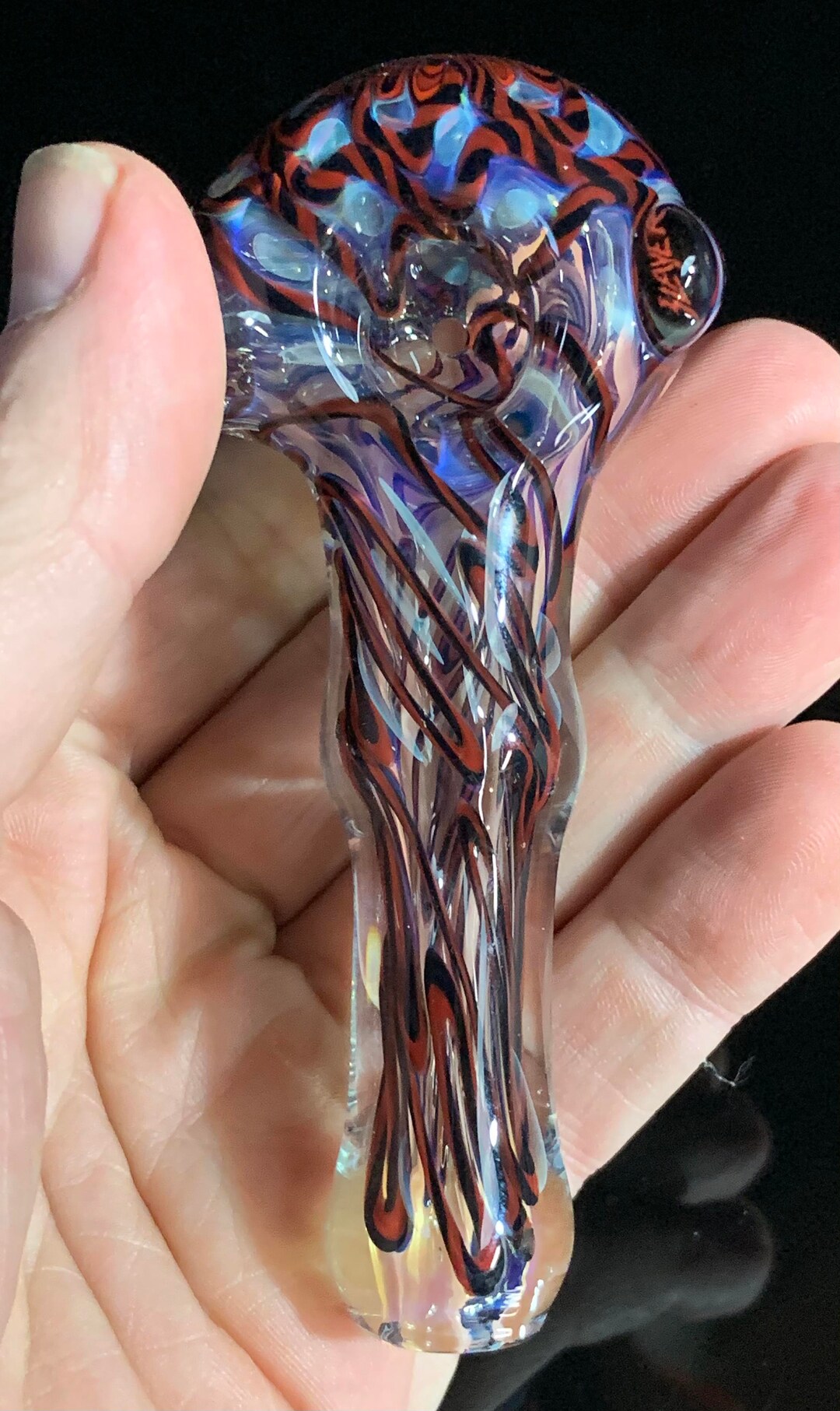 Shapley Inside Out Glass Pipe Spoon With Slayer Millefiori - Etsy