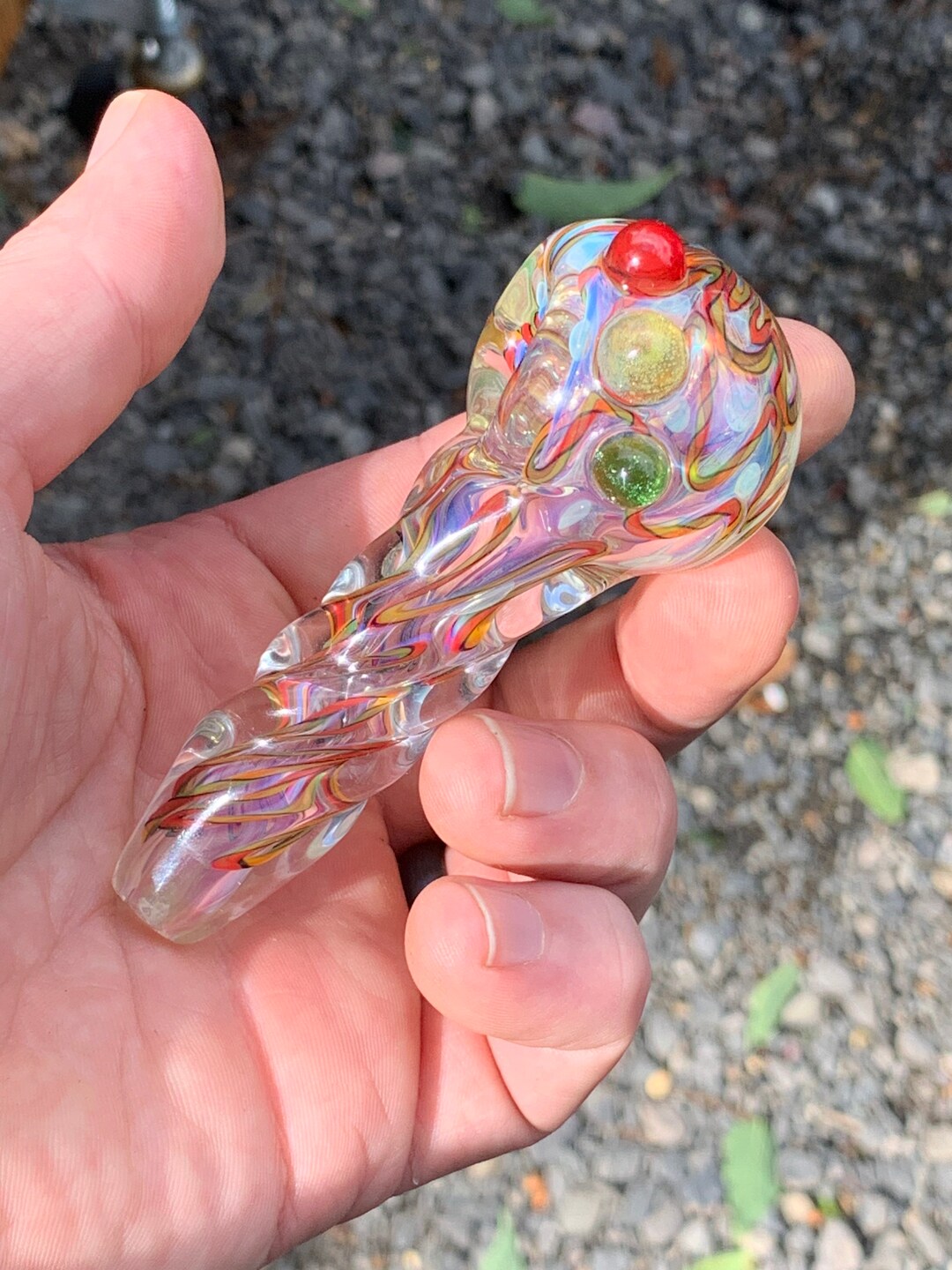 Heavy Twisted Inside Out Glass Pipe - Etsy
