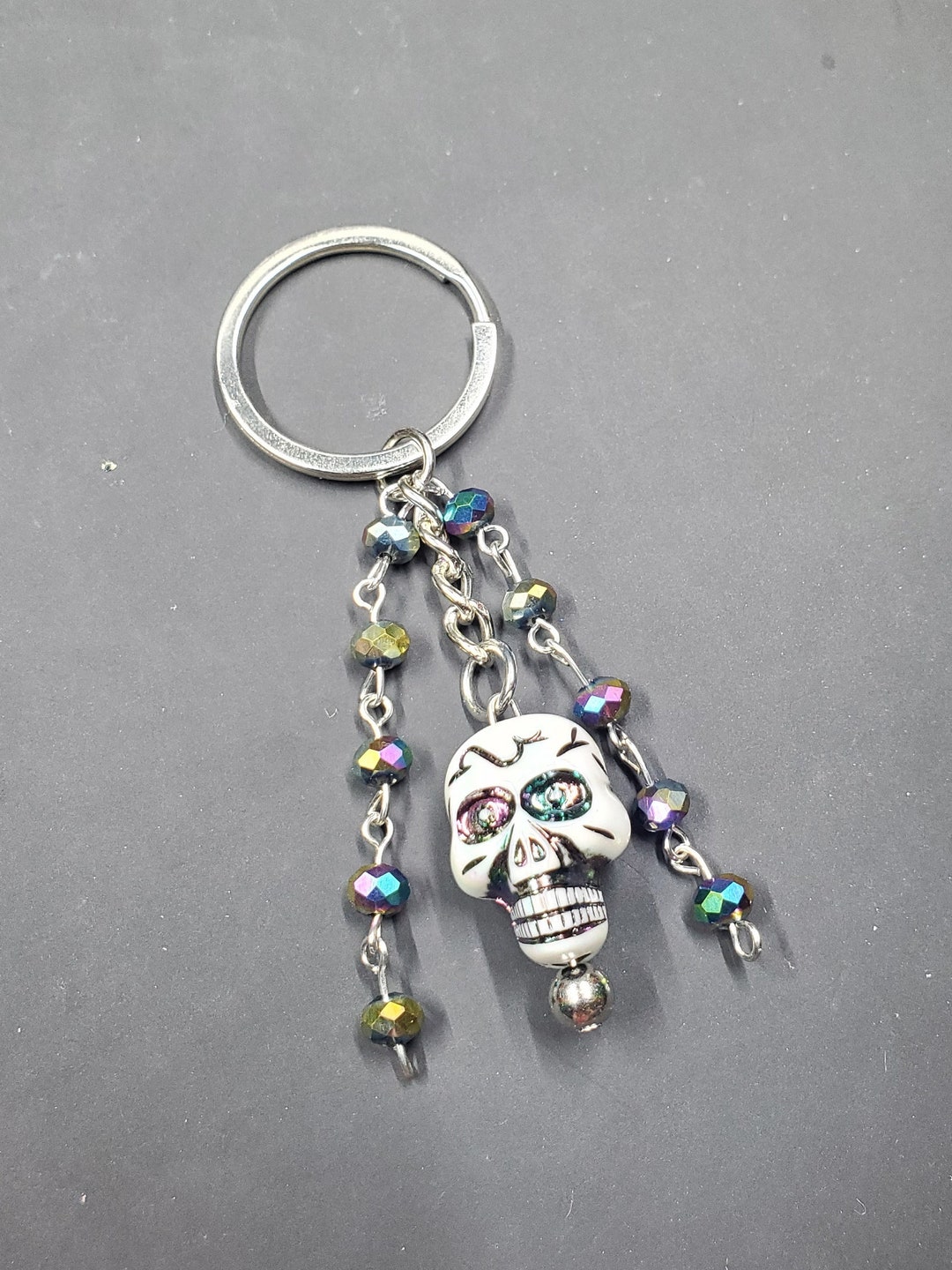 Voodoo Skull - Key Chain - Etsy