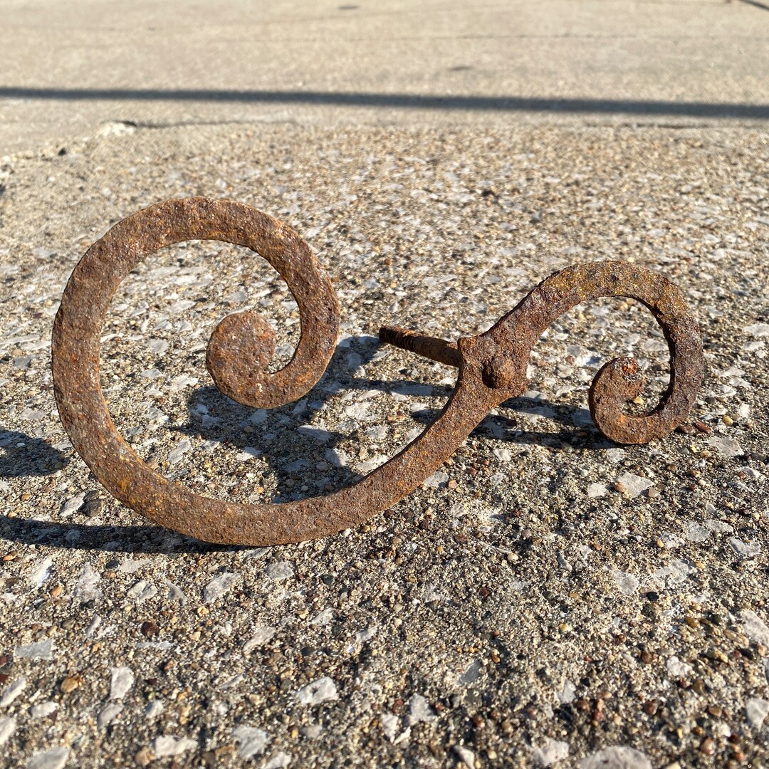 Antique Architectural Salvage Shutter Dog S Scroll - Etsy