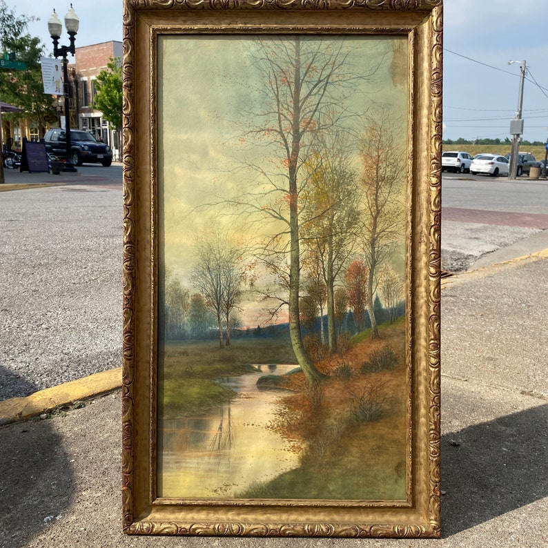 George Howell Gay Watercolor Landscape With Stream - Etsy