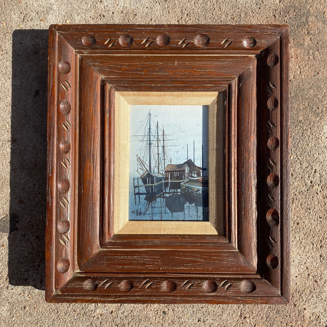 Mary Alice Bale Water Color Painting in MCM Framing - Etsy