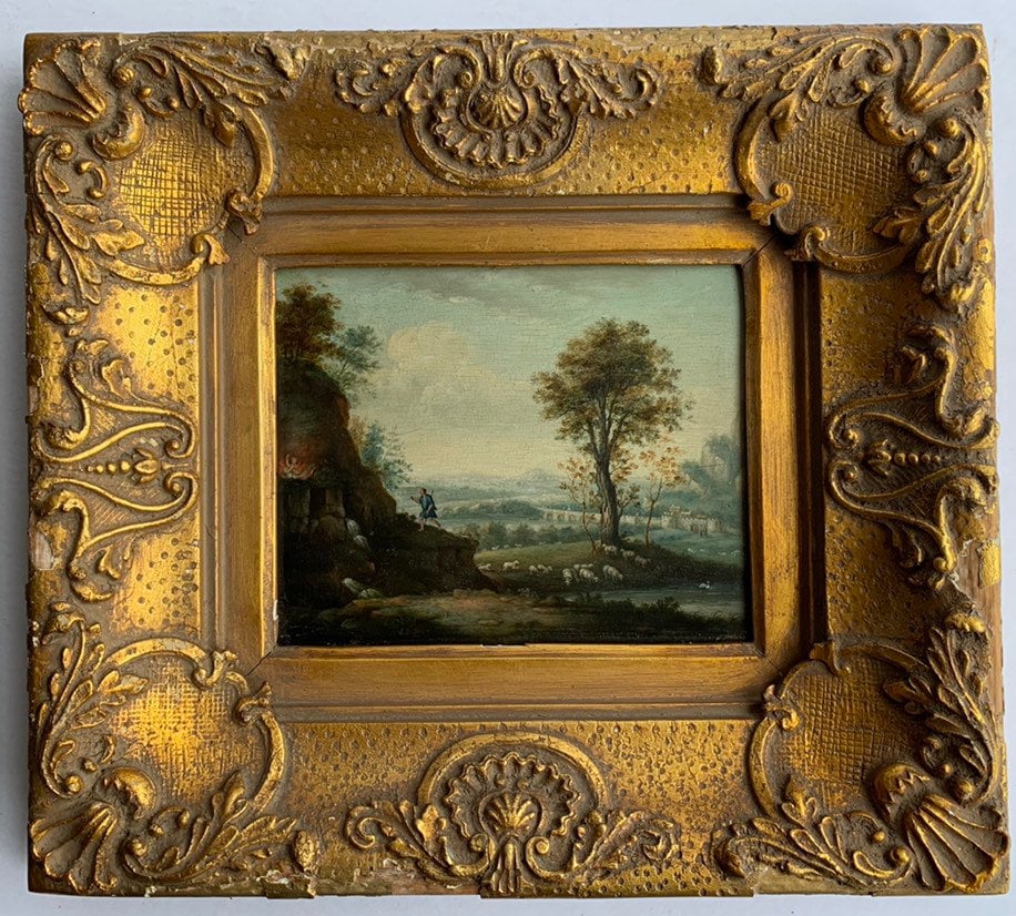 Pair of 17th Century Paintings of Classical Themes Attributed to ...