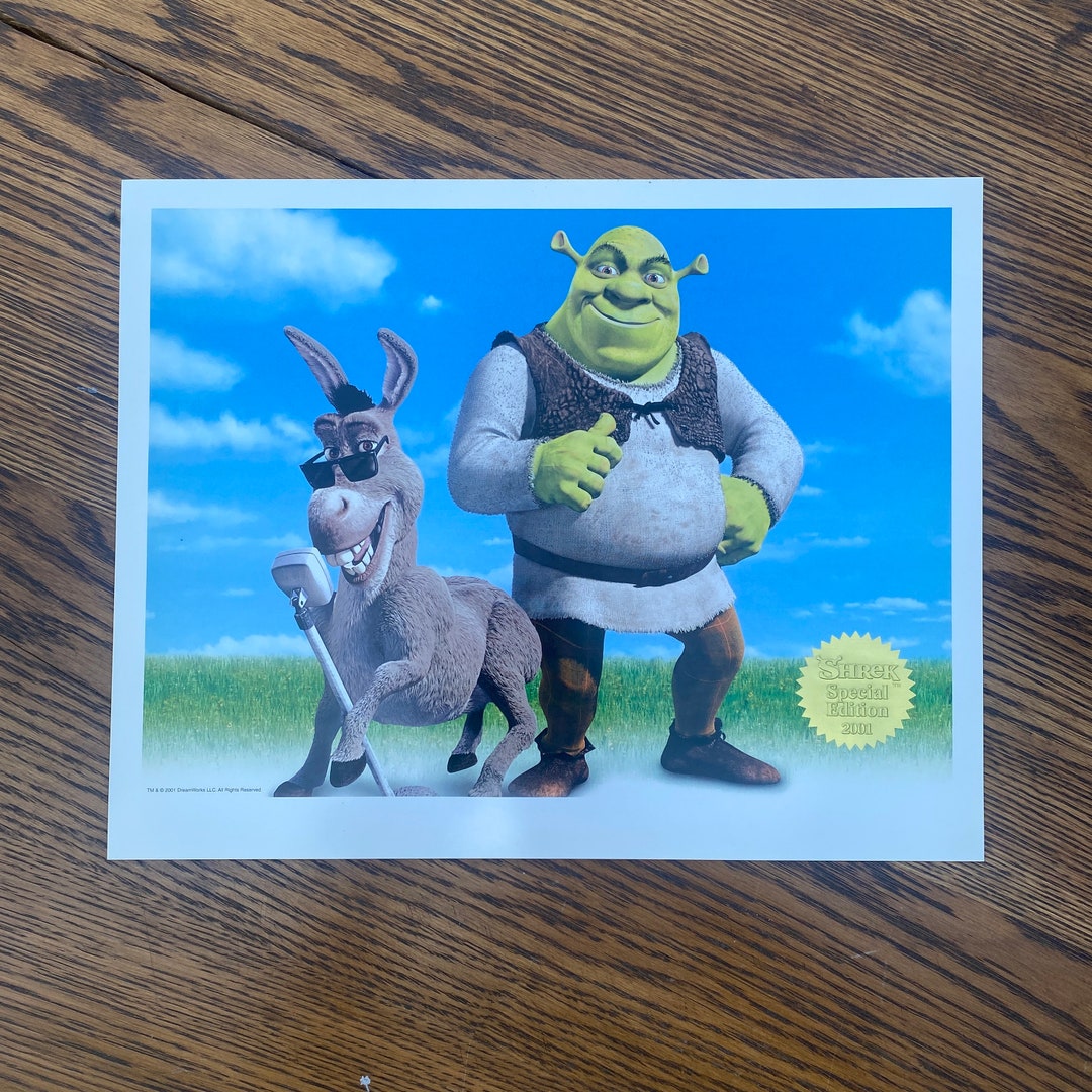 Shrek Special Edition Dreamworks Lithograph, 2001 With COA - Etsy