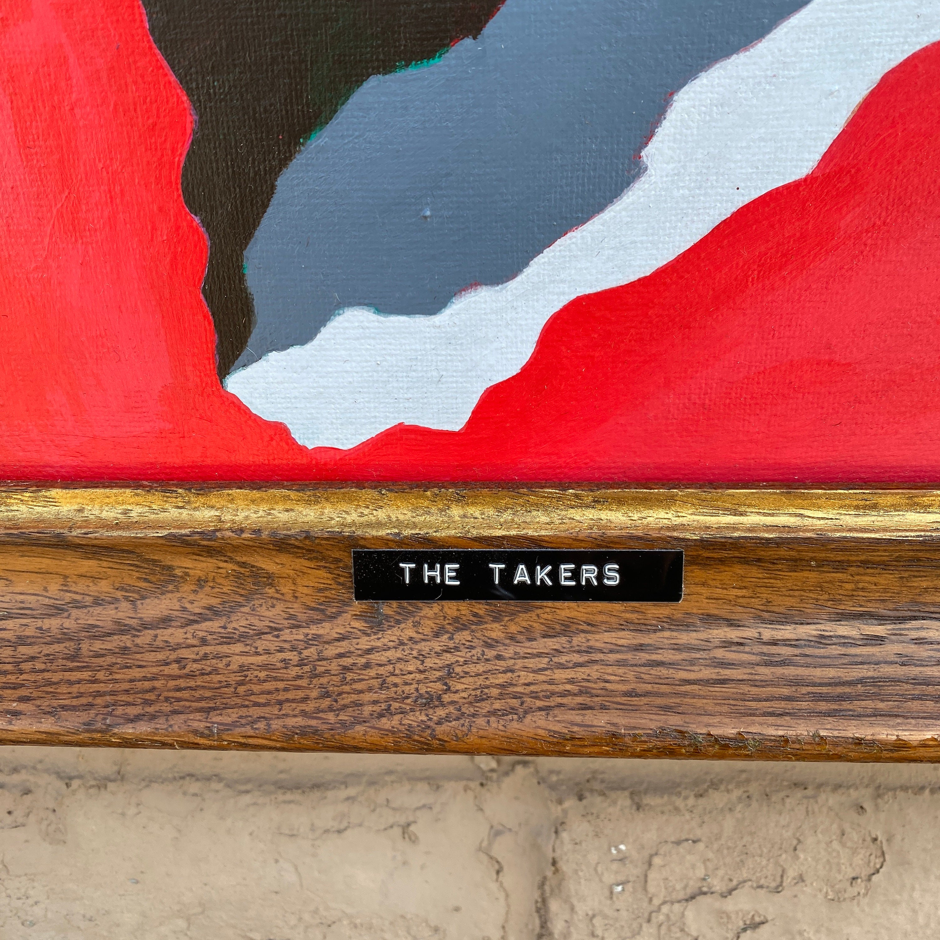 Richard E Menges “the Takers” Oil on Canvas Hard Line Painting - Etsy