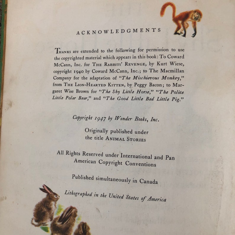 Vinte Book Set With the Lonely Pony and the Shy Little Horse 1947 and ...