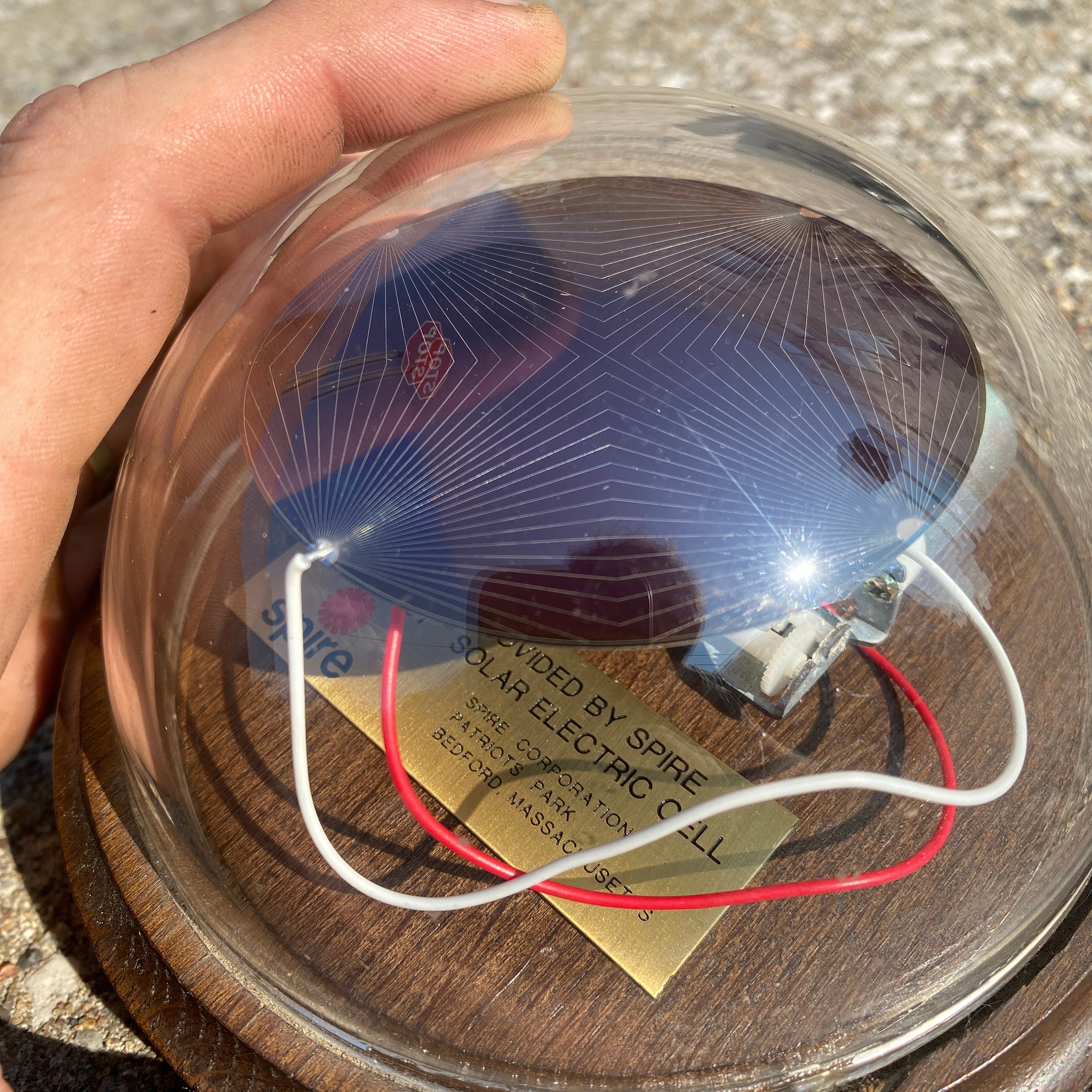 Vintage Spire Starburst Solar Electric Cell Music Box Rare Space ...