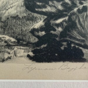 Original Lyman Byxbe Etching the Needles - Etsy