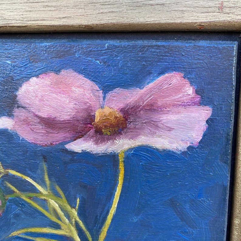 Gail S. Bessette Original Oil Painting Titled “cosmos” - Etsy