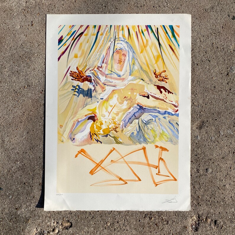 Salvador Dali Lithograph Pencil Signed and Numbered - Etsy