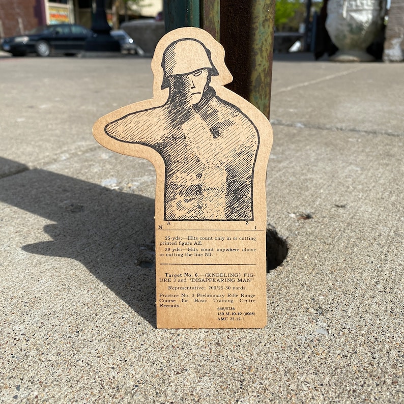 WWII Soldier Target From Basic Training Center or Boot Camp - Etsy