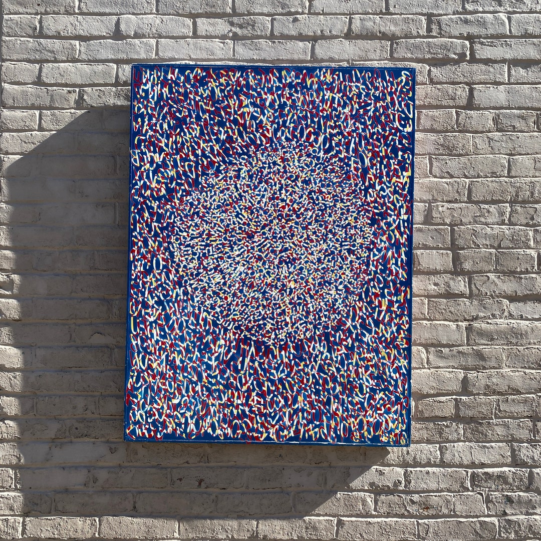 Memphis Modern Street Art Graffiti Spray Paint Vortex Painting With ...