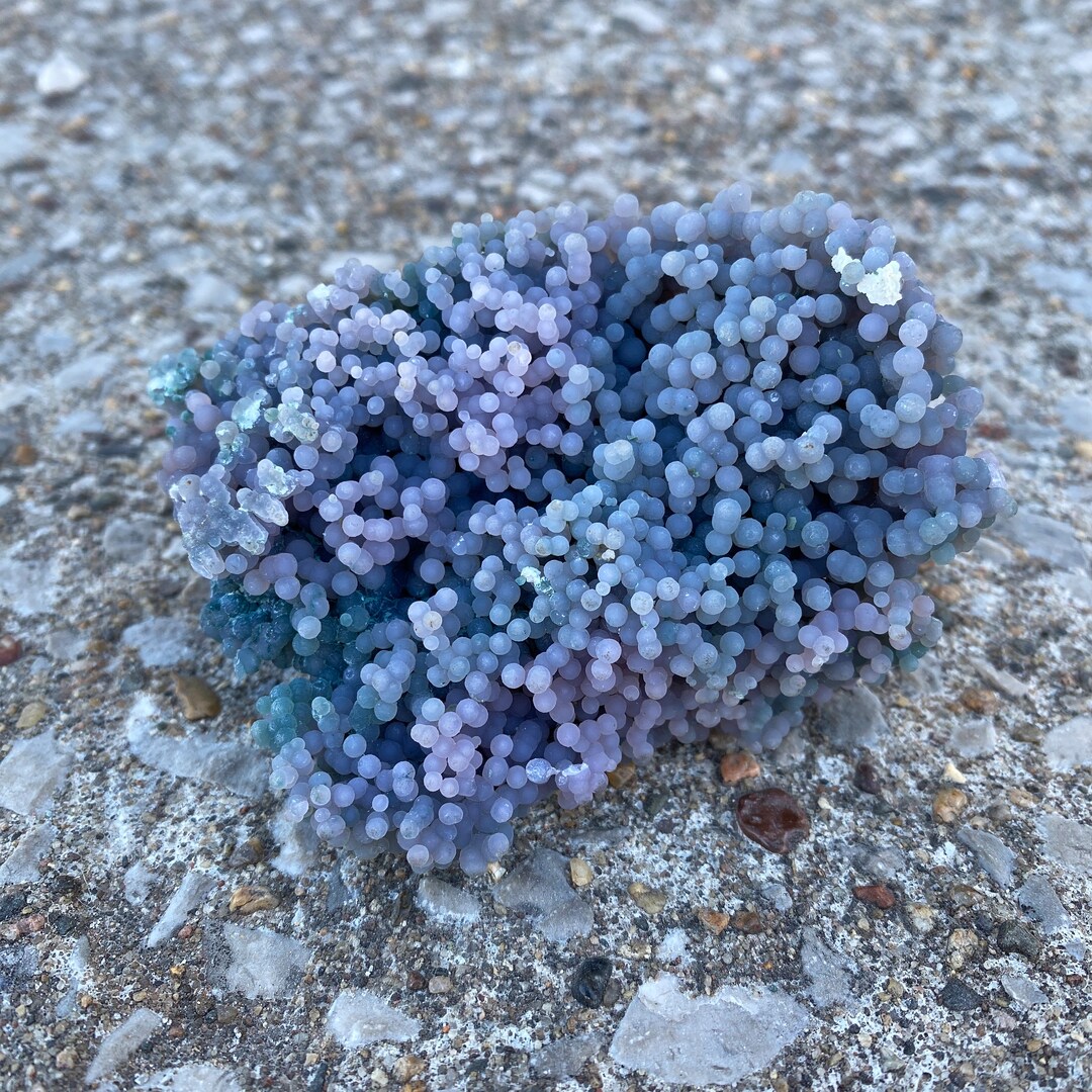 Beautiful Grape Agate Cluster Specimen With Purple and Green Botryoidal ...