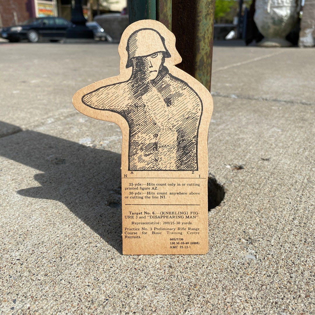 WWII Soldier Target From Basic Training Center or Boot Camp - Etsy