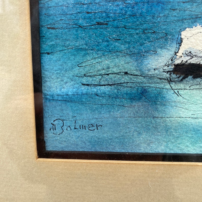 Vintage James Balmer Watercolor Landscape Painting - Etsy