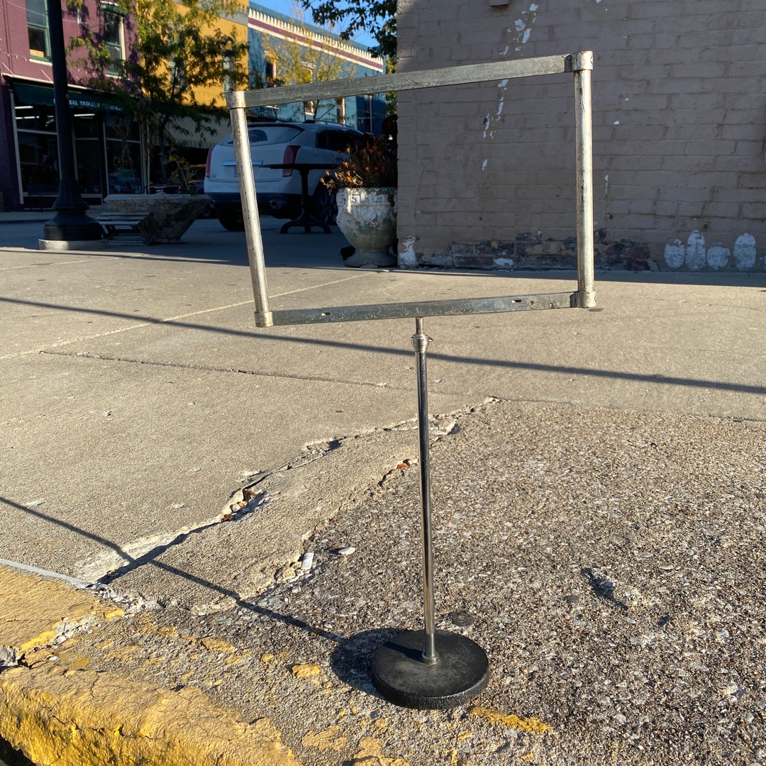 Vintage Industrial Store Display Sign Placard Adjustable Hight - Etsy