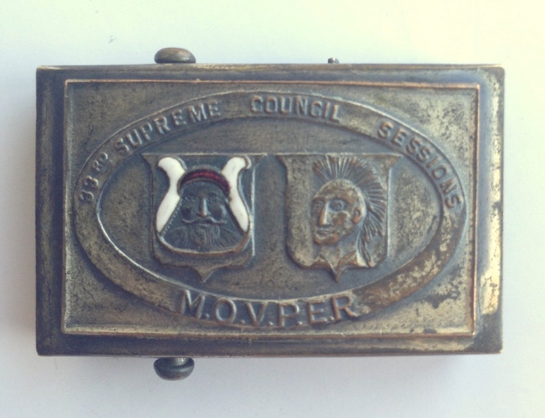 Mystic Order of the Veiled Profits of the Enchanted Realm Belt Buckle ...