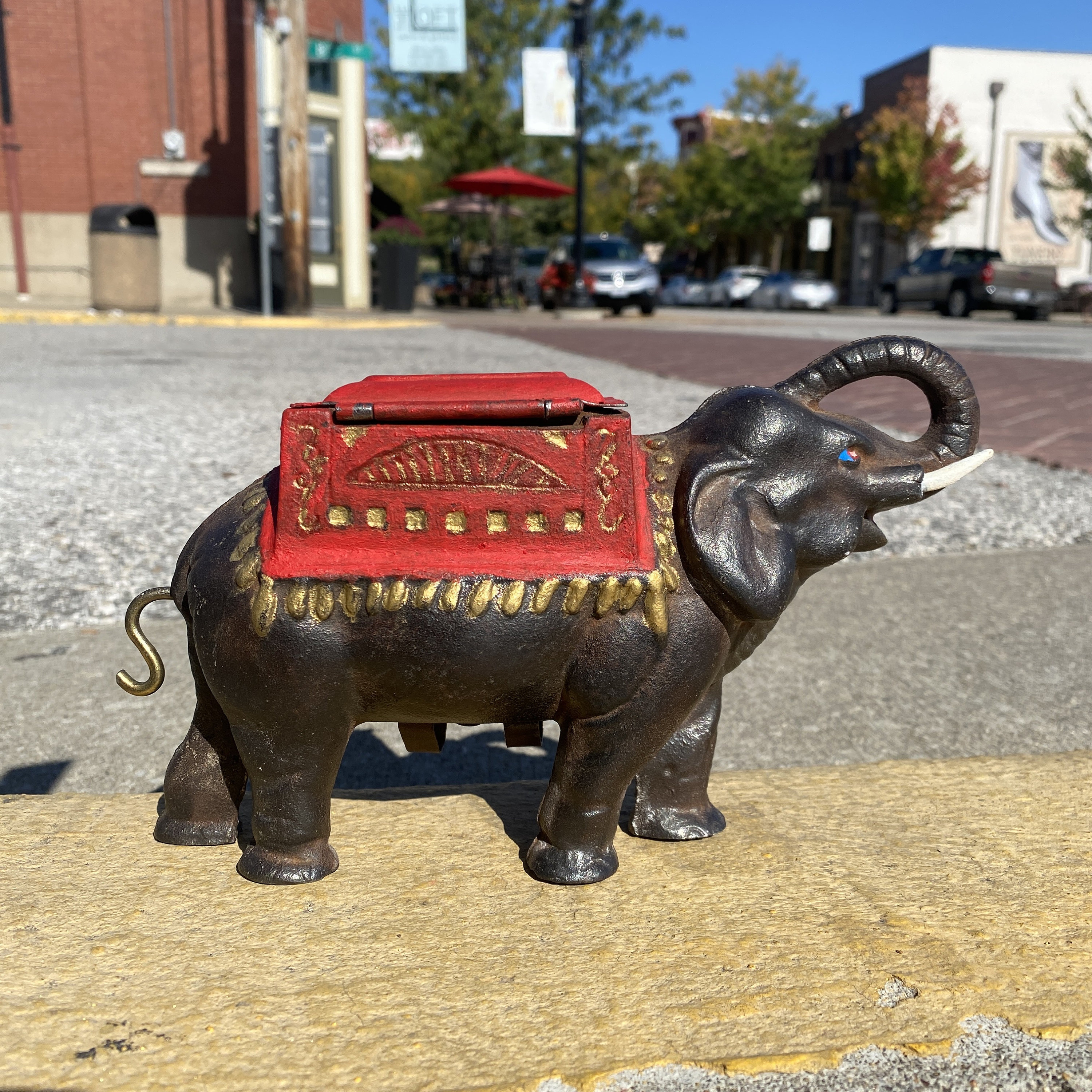 Antique Cast Iron Elephant Cigarette Dispenser - Etsy