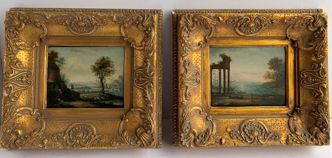 Pair of 17th Century Paintings of Classical Themes Attributed to ...