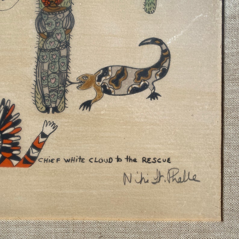 Niki De Saint Phalle Chief White Cloud to the Rescue 1976 Color ...