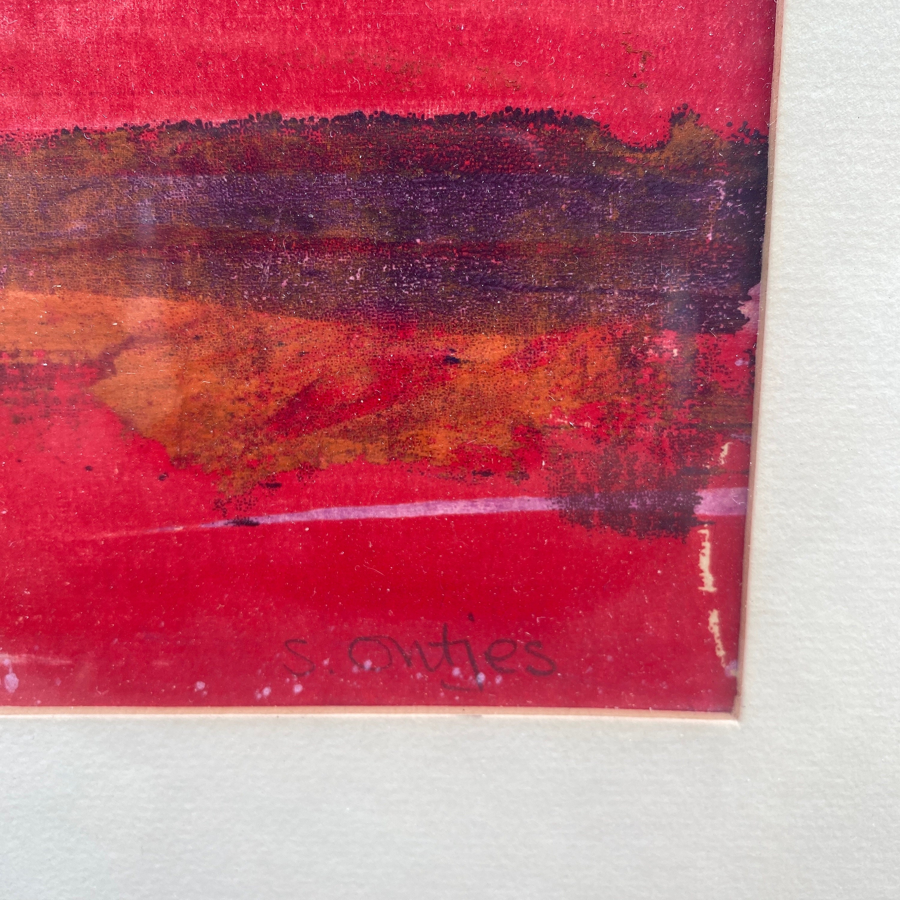 Sherri Ontjes Original Abstracted Landscape Lithgraph MCM North ...