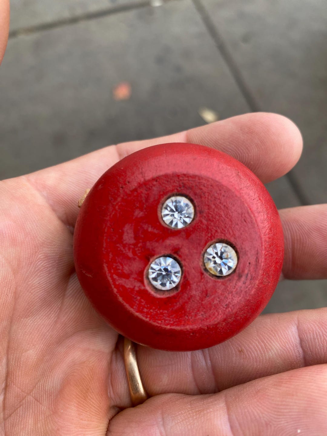 Vintage Jeweled Royal Red Yo-yo Tops Rare Collectible Toy - Etsy