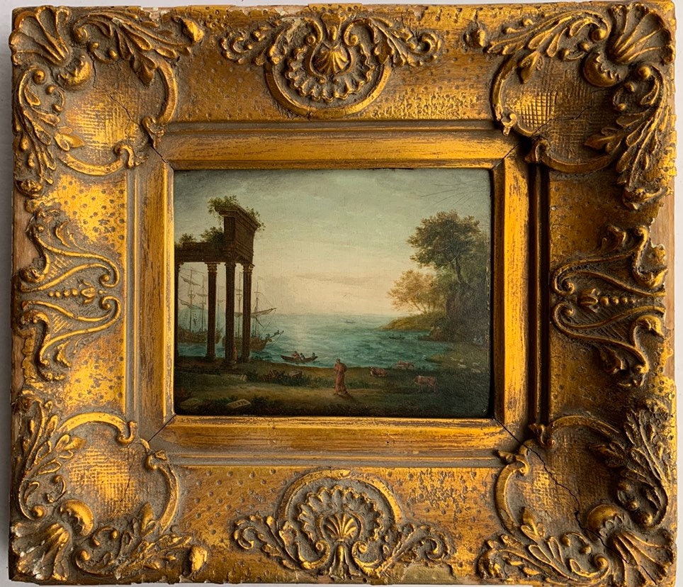 Pair of 17th Century Paintings of Classical Themes Attributed to ...