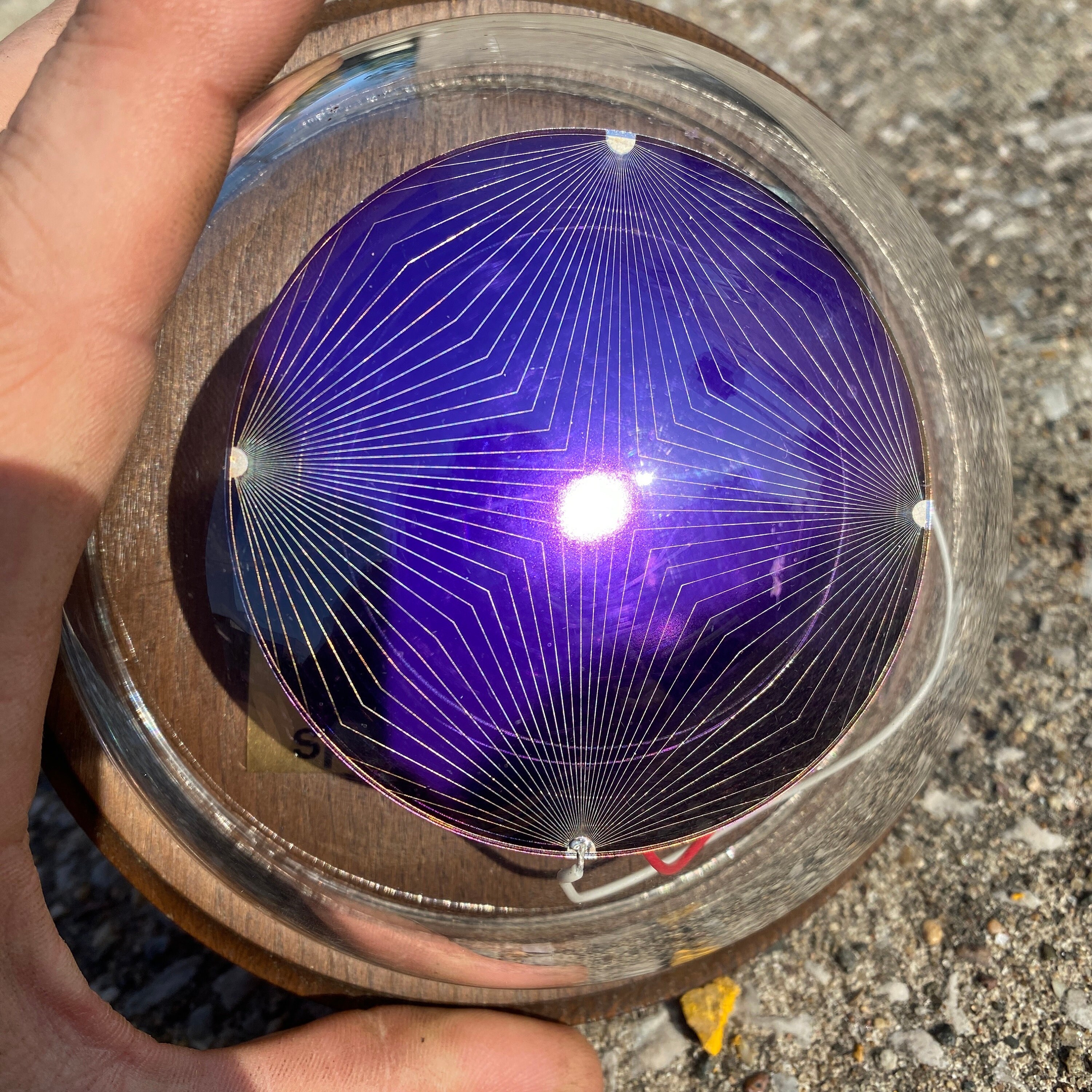 Vintage Spire Starburst Solar Electric Cell Music Box Rare Space ...