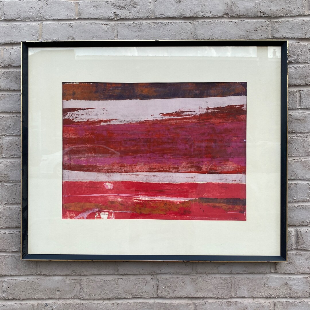 Sherri Ontjes Original Abstracted Landscape Lithgraph MCM North ...