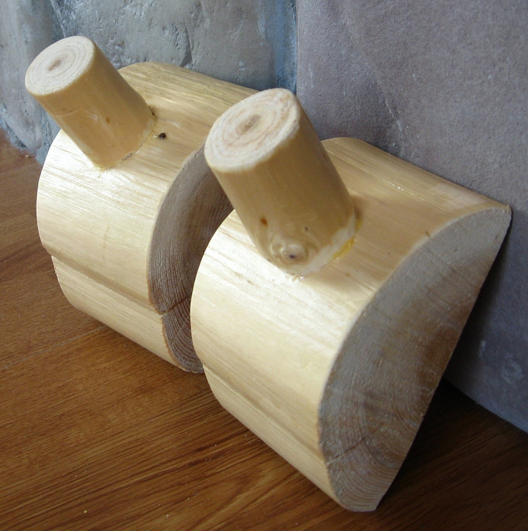 Beautiful White Cedar Towel or Coat Hooks - Etsy