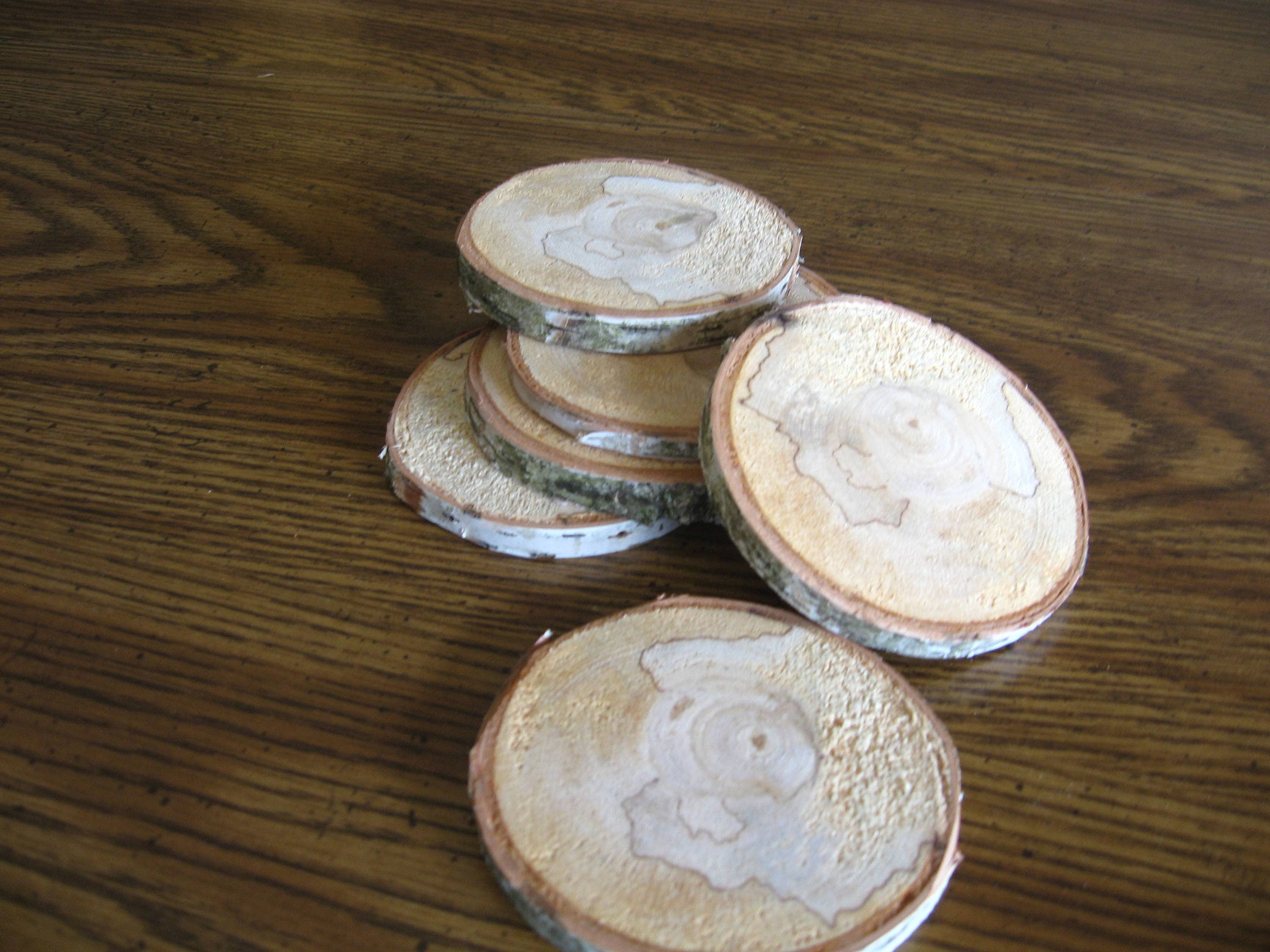 Beautiful White Birch Coasters free Shipping | Etsy