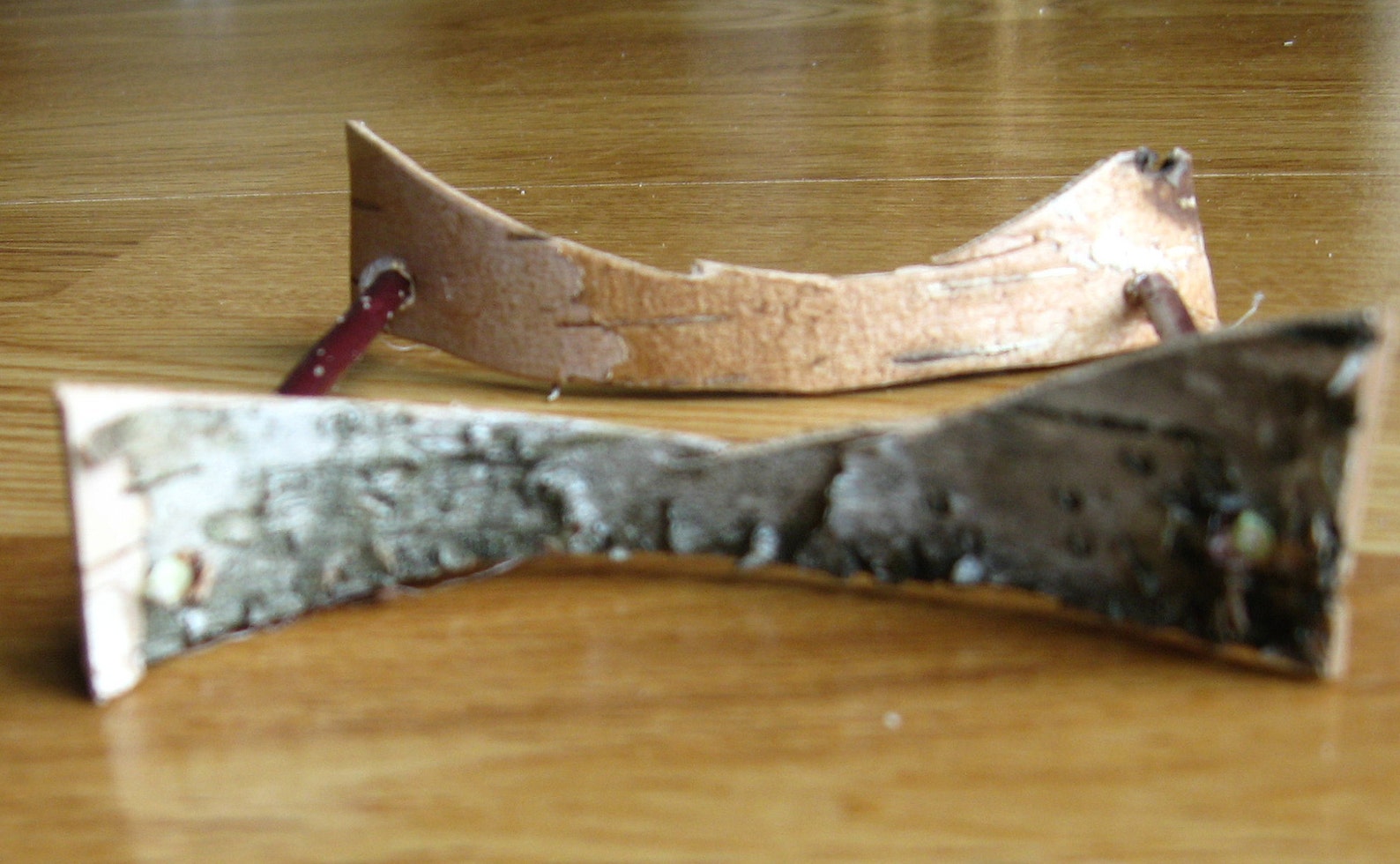 Natural birch bark mini canoe display stand | Etsy