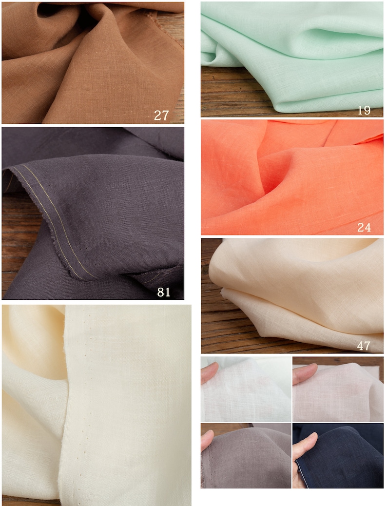 120 Colors 21S 100% Ramie Fabric Pre-washed 1/2 Yard - Etsy