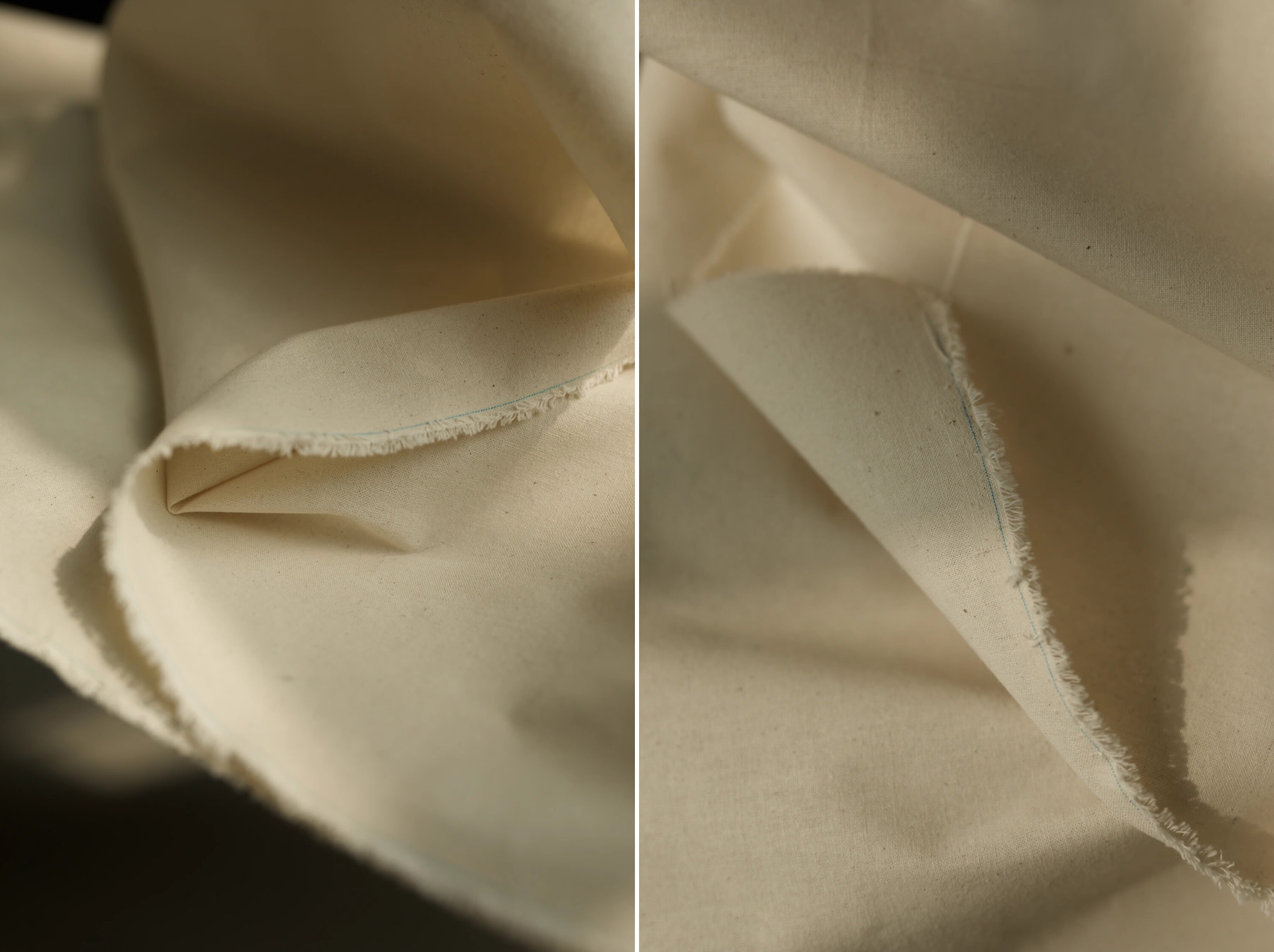Natural Cotton Calico Fabric - Heavy Plain Unbleached, 63" Wide - Etsy