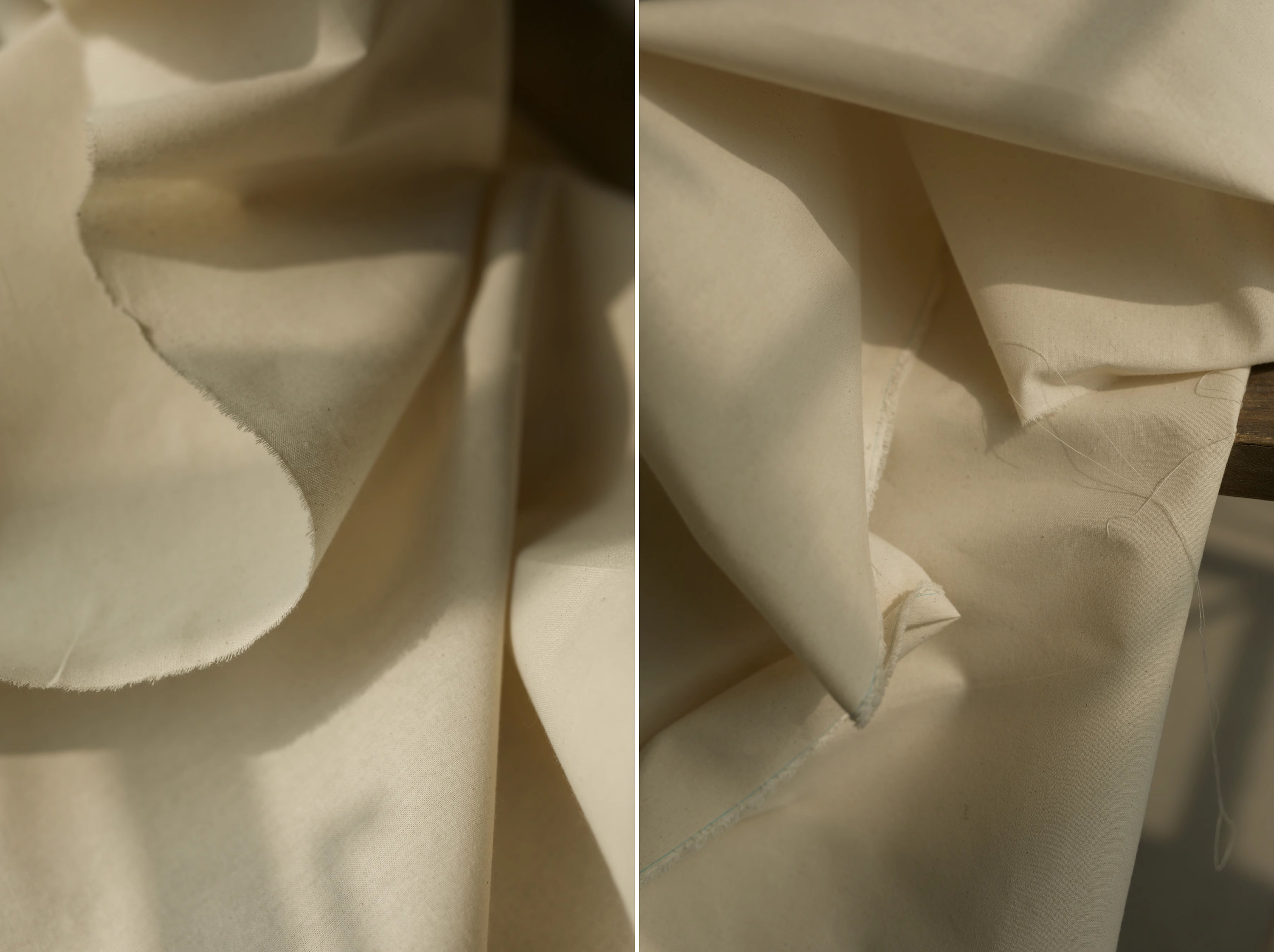 Natural Cotton Calico Fabric - Heavy Plain Unbleached, 63" Wide - Etsy