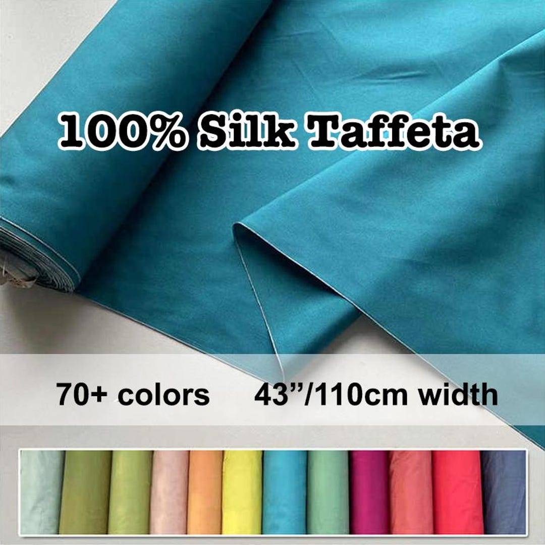 70+ Colors- Pure Silk Taffeta 100% Silk 16-19 Momme - Etsy