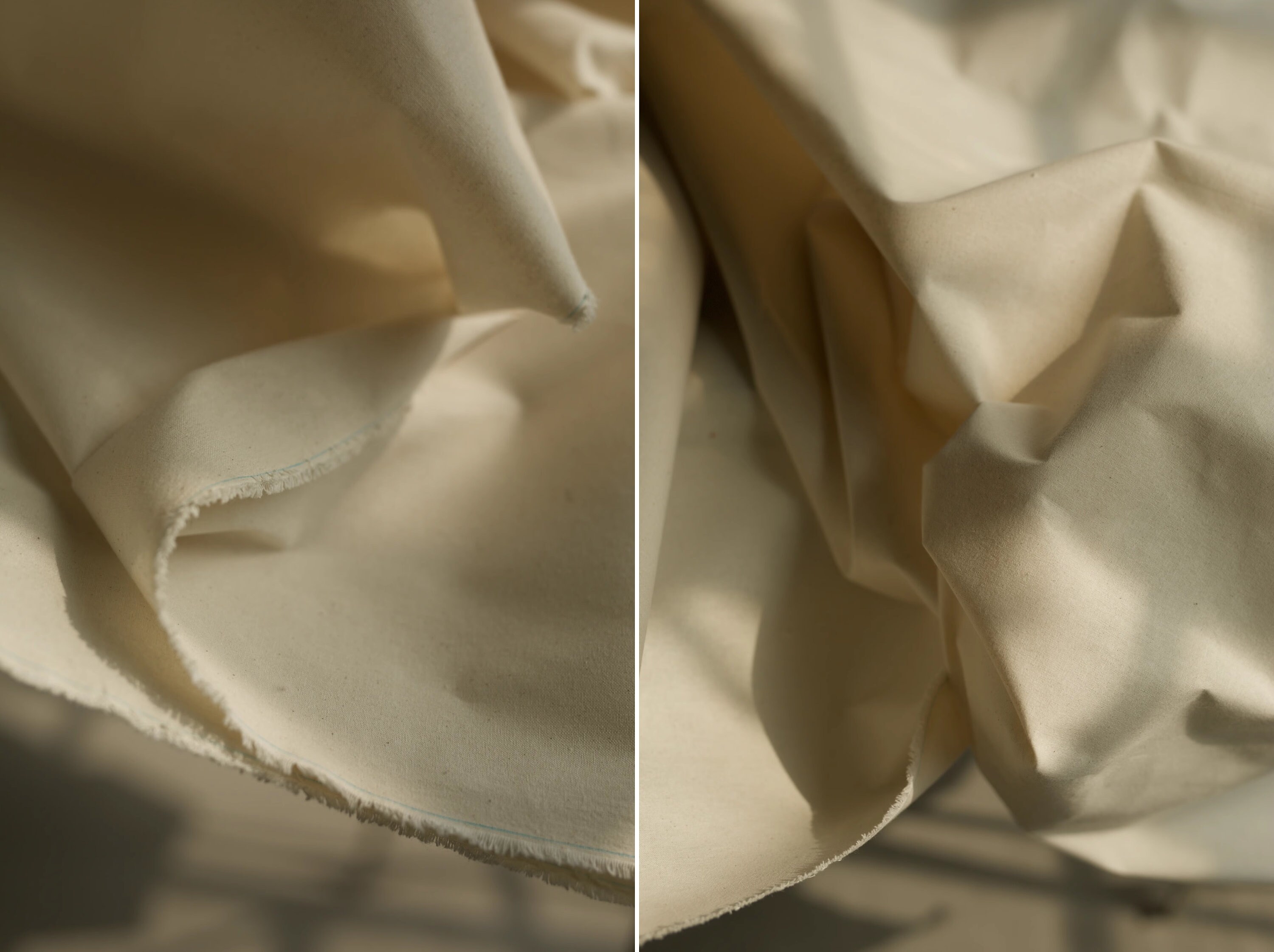 Natural Cotton Calico Fabric - Heavy Plain Unbleached, 63" Wide - Etsy