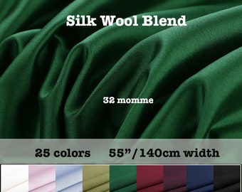 Silk Wool Fabric | Etsy