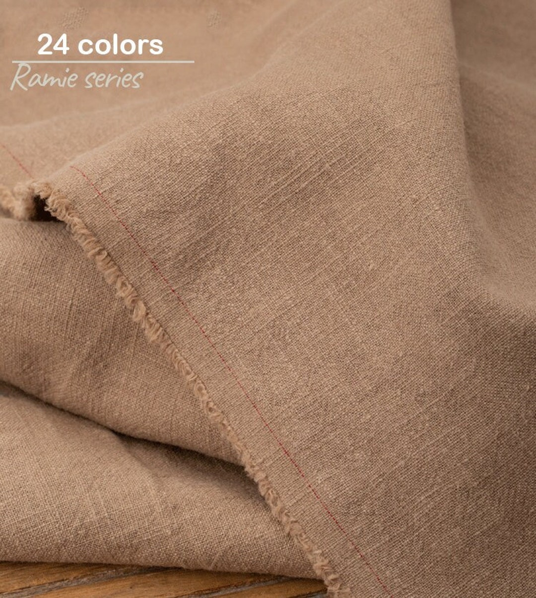 24 Colors 100% Ramie Fabric Thick Solid Ramie Flex for Garmert- 1/2 ...