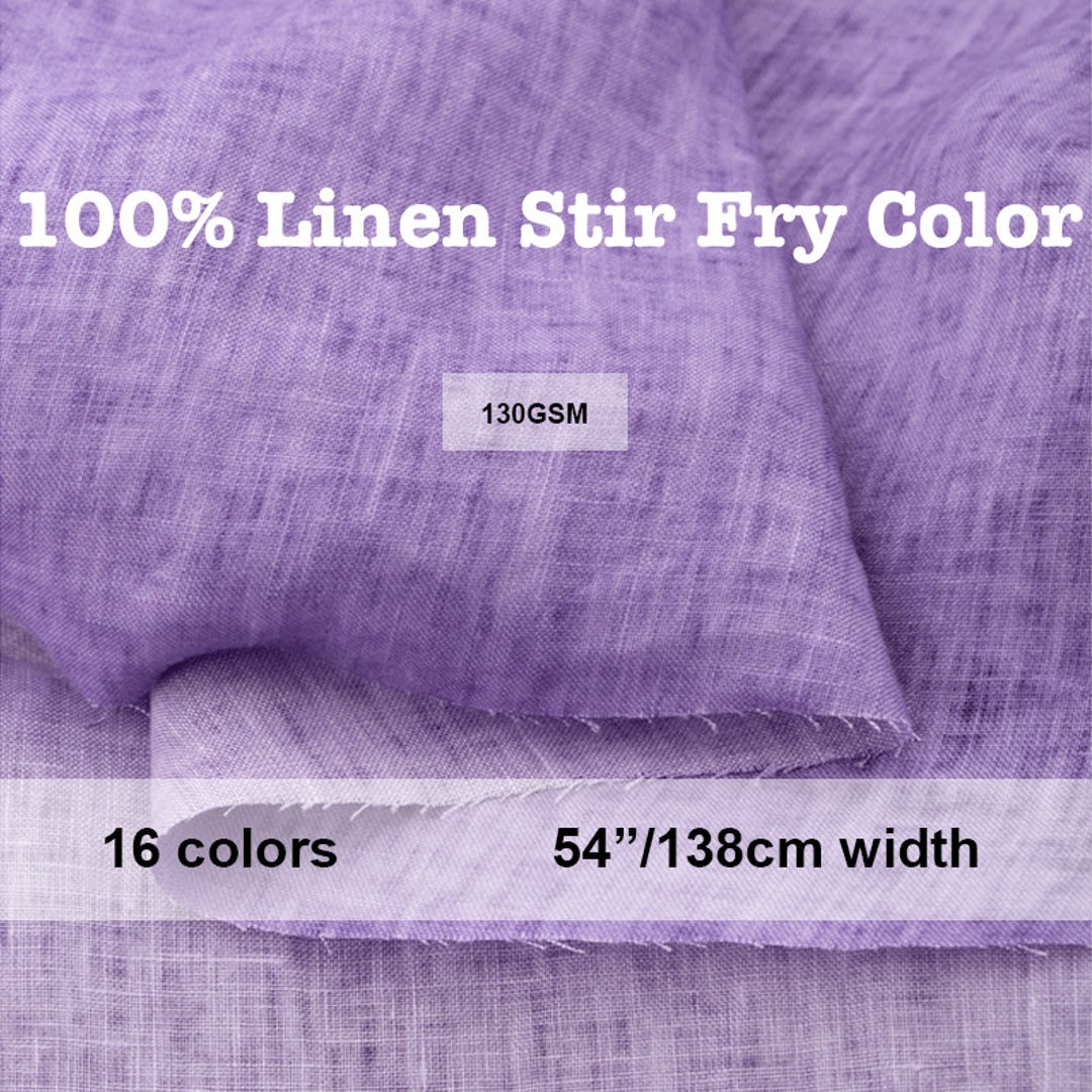 100% Linen Fabric Solid Stir Fry Colors Hand Dye - 1/2 Yard - Etsy