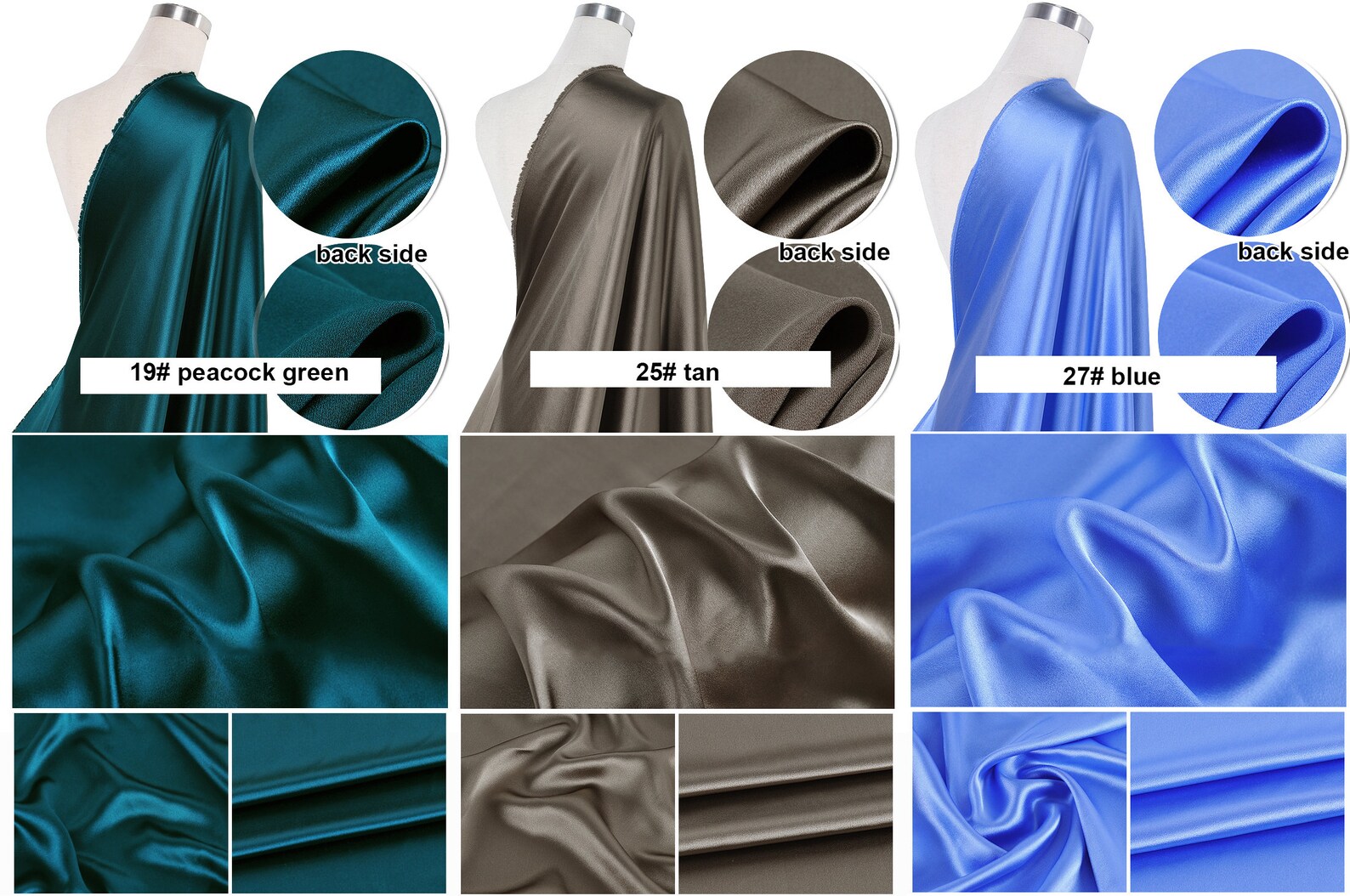 40 Momme Mulberry Silk Fabric - Reversible Georgette Satin, 55" Wide - Etsy
