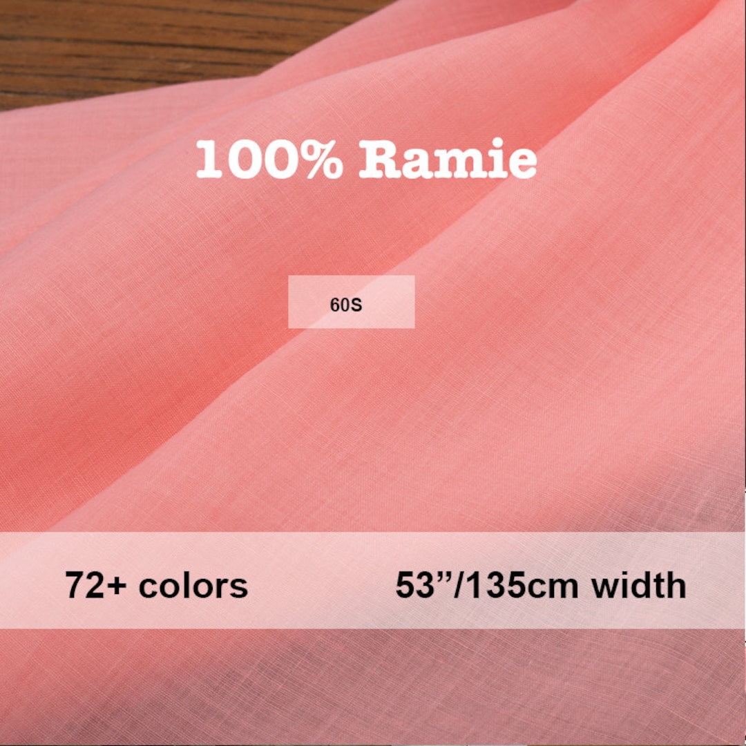 72+ Colors 60S 100% Ramie Fabric for Summer Hemp Linen Eco Friendly ...
