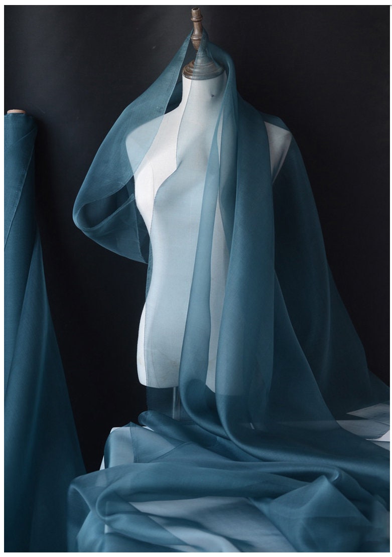 56 Colors Solid Organza Silk Fabric 100% Pure Silk 6 Momme - Etsy