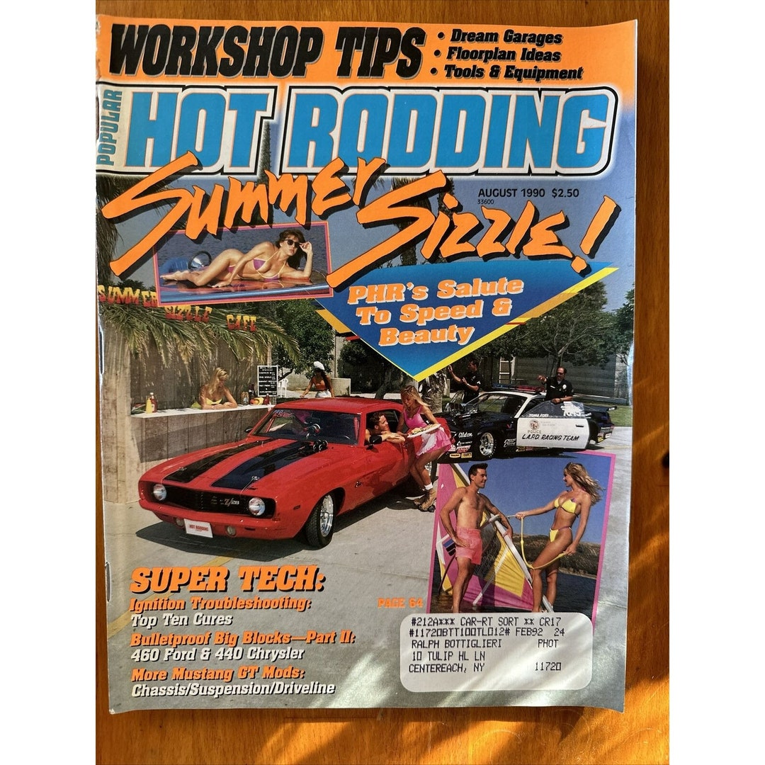 Popular Hot Rodding Magazine August 1990 - Etsy