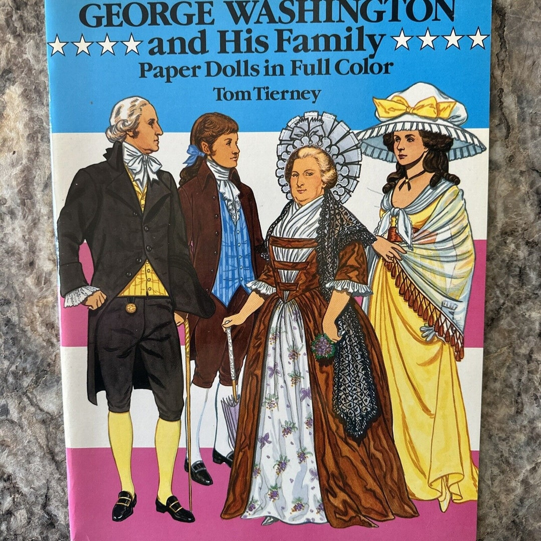 Vintage ~ George Washington & His Family Paper Dolls Book ~ 1989 - Etsy