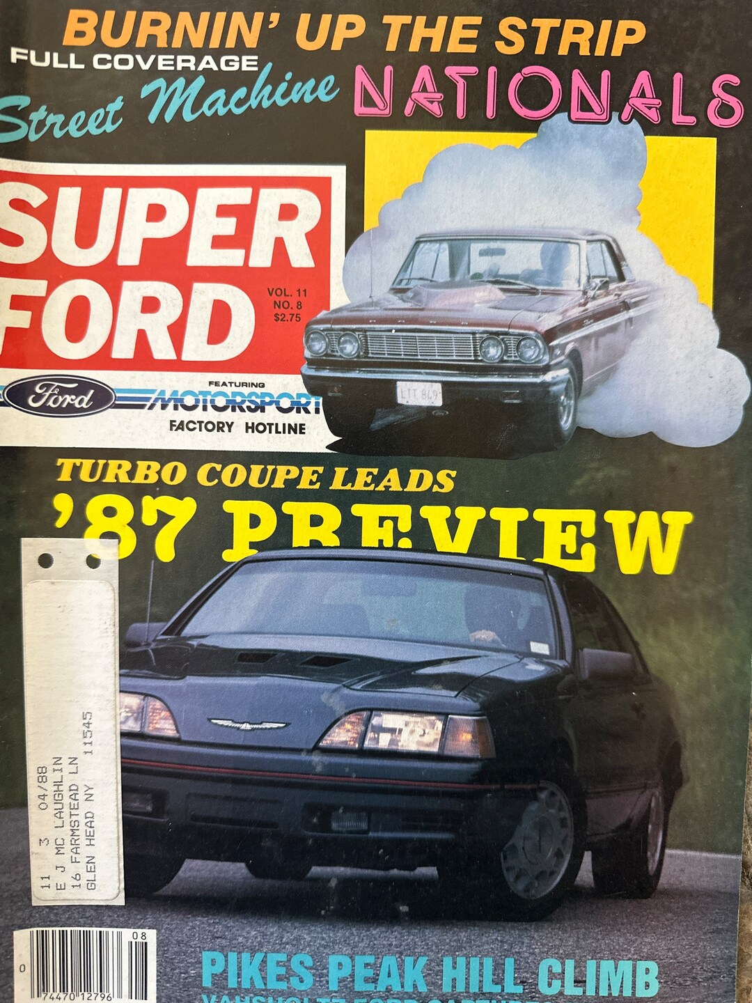 Super Ford Magazine Volume 11 Number 8 1986 - Etsy