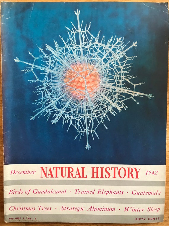 Natural History Magazine December 1942 - Etsy