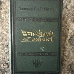 Science for the Young Water & Land 1872 - Etsy