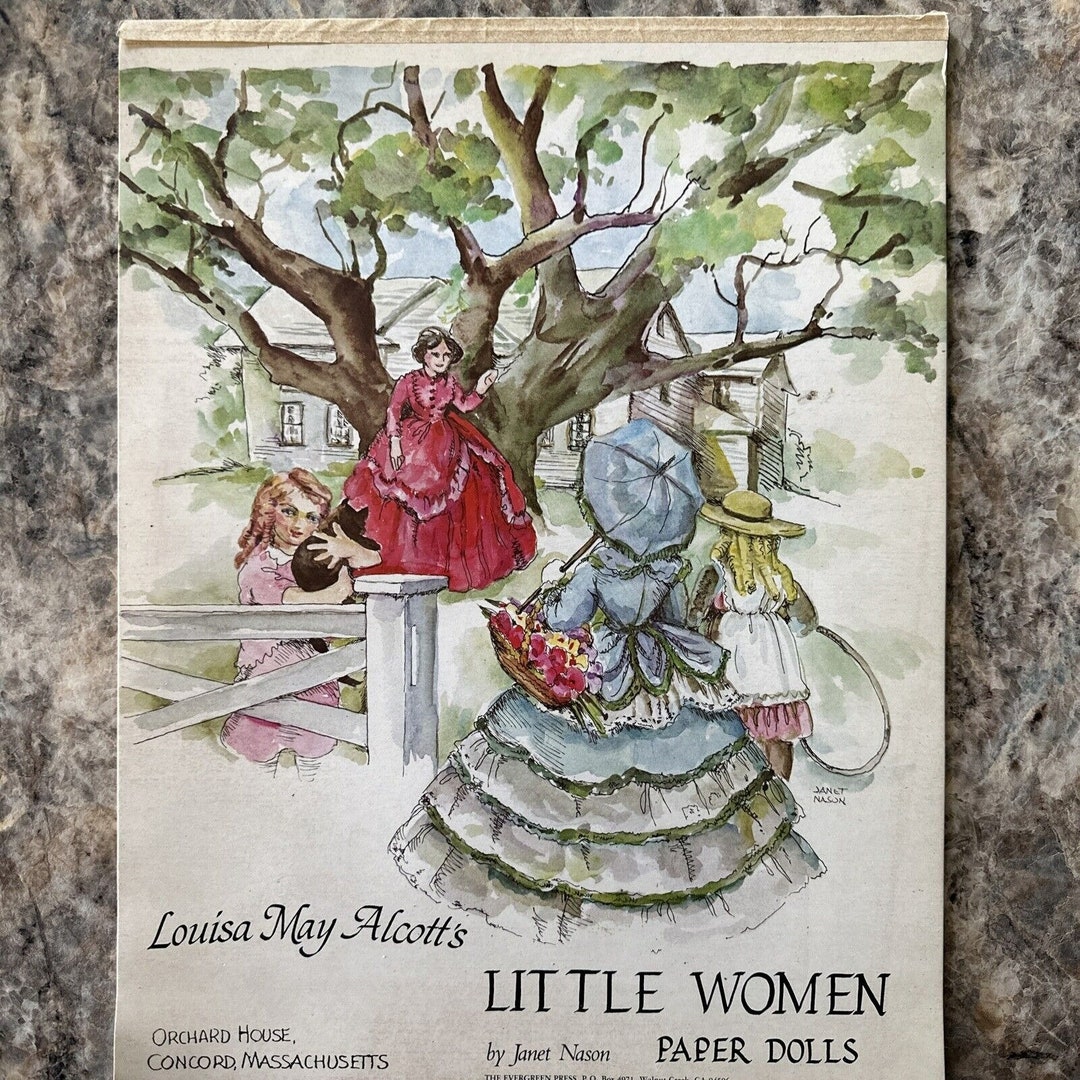 Little Women Paper Dolls Louisa May Alcott Artwork by Janet Nason 1981 ...