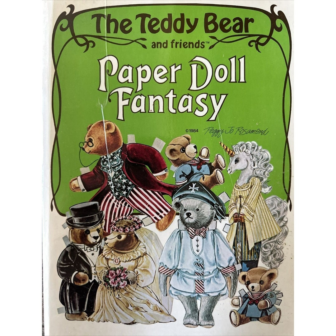 Teddy Bear and Friends Paper Doll Fantasy Full Color 1984 Uncut Vintage ...